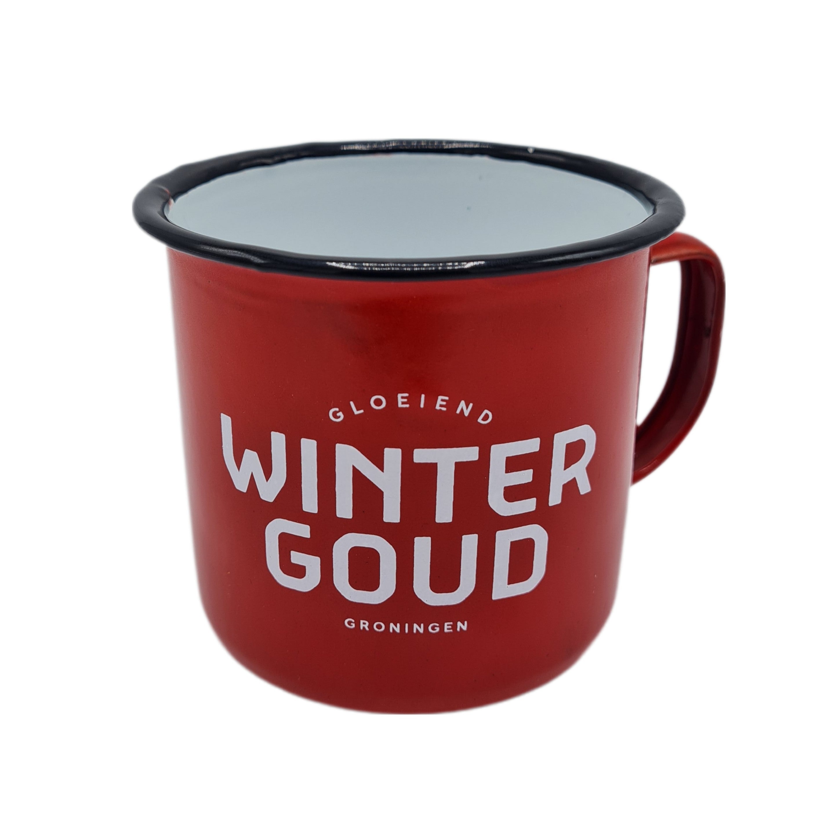 Metalen mok Wintergoud – Groningen Store